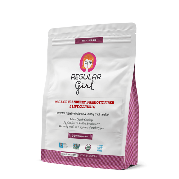 Regular Girl Wellness Organic Cranberry, Prebiotic Fibre and Live Cult