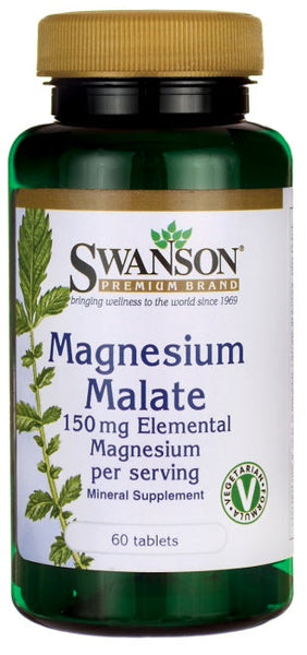 Magnesium Malate, 150mg Elemental Magnesium - 60 tablets – Swanson
