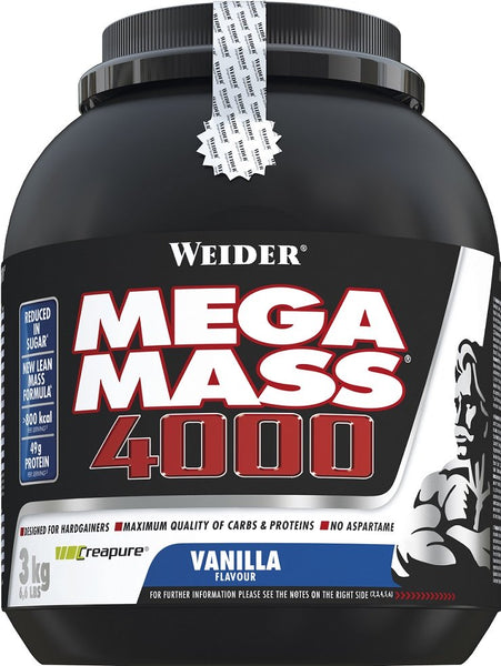 Mega Mass 4000, Chocolate - 3000 grams – Weider