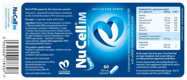 Nucleotide Nutrition Nucell IM 60's