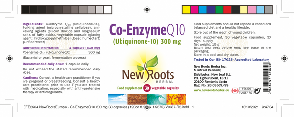 New Roots Herbal Co-Enzyme Q10 300mg 30's